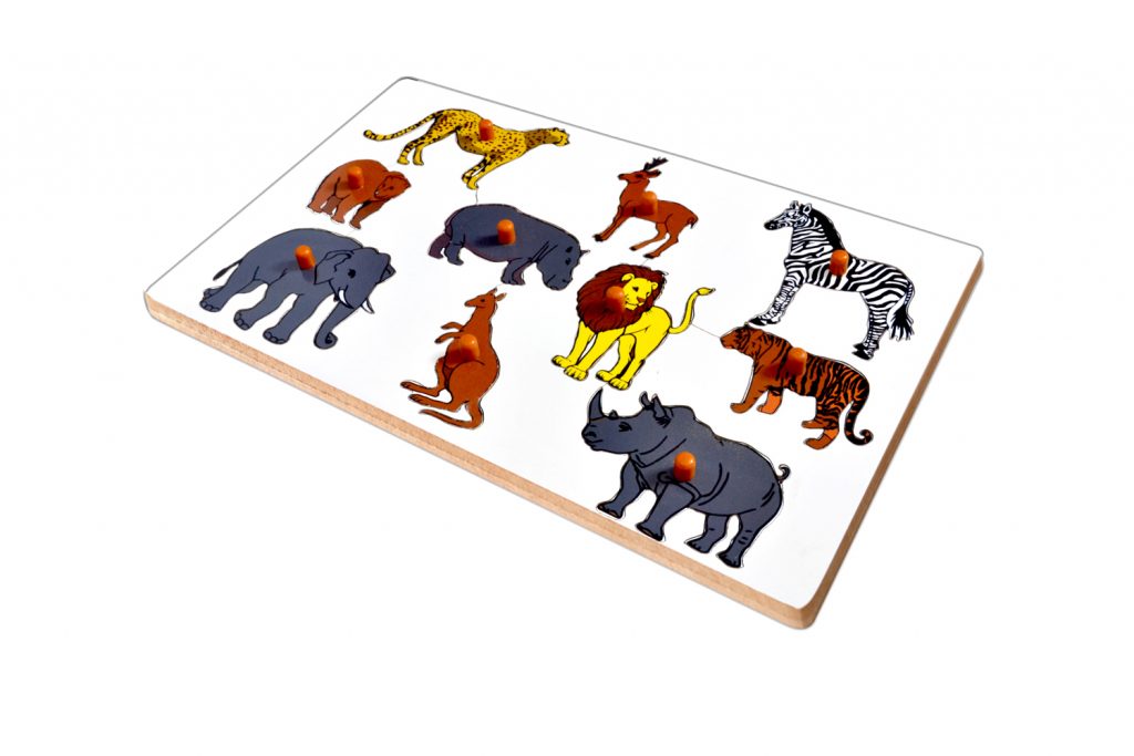 Buy Inset Boards: Wild Animals At Best Price | KidKen Edu Solutions