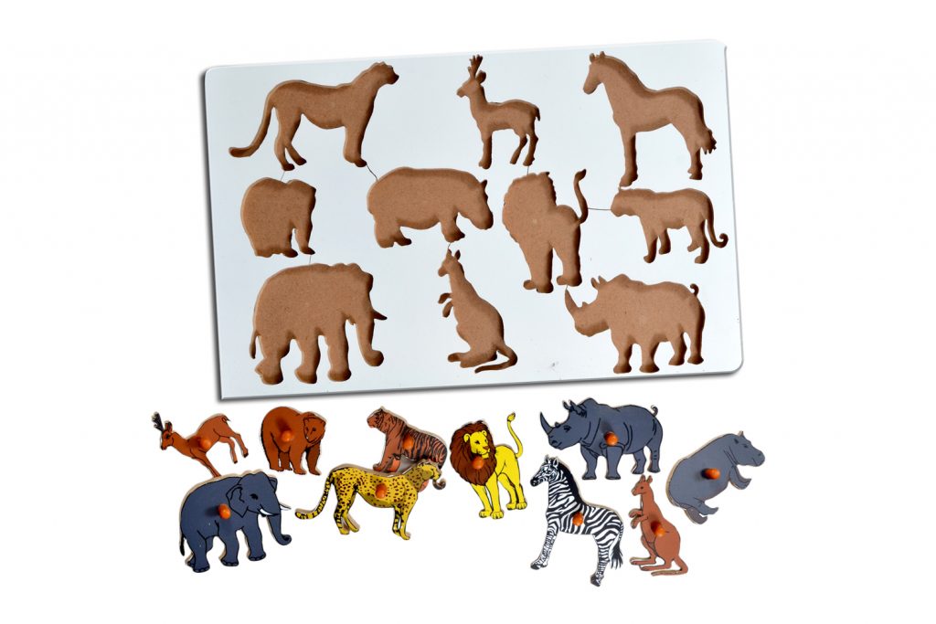 Buy Inset Boards: Wild Animals At Best Price | KidKen Edu Solutions