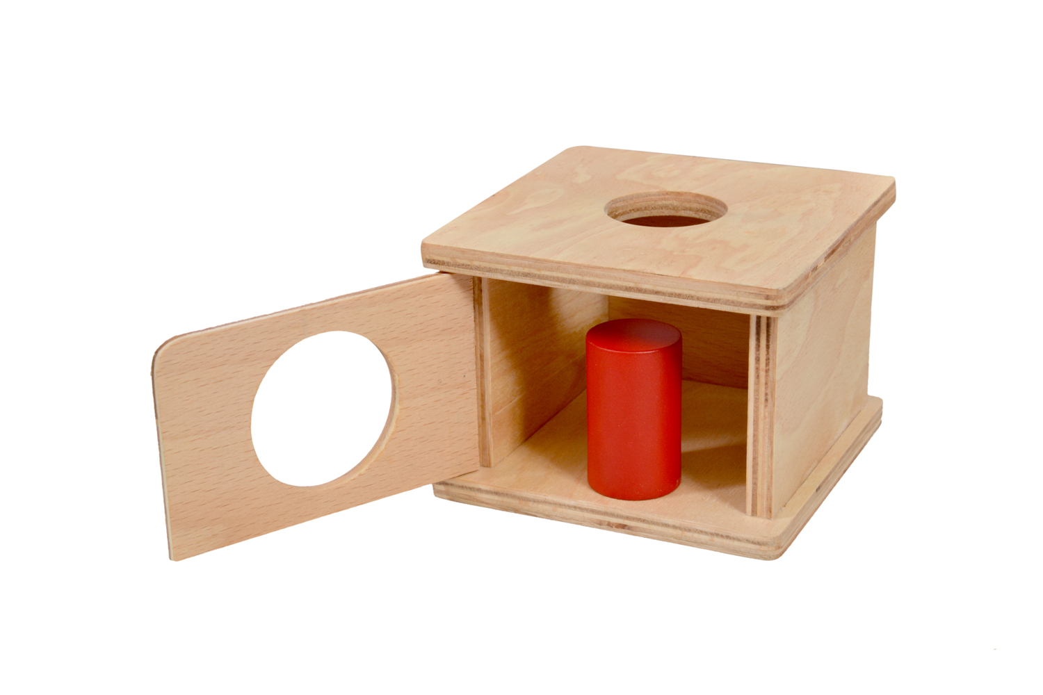 Imbucare box with large cylinder, montessori imbucare box