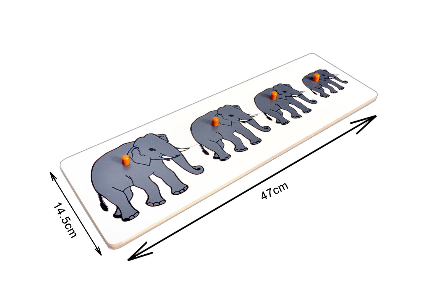 Buy Size Variation Inset Board Elephant At Best Price | KidKen Edu ...