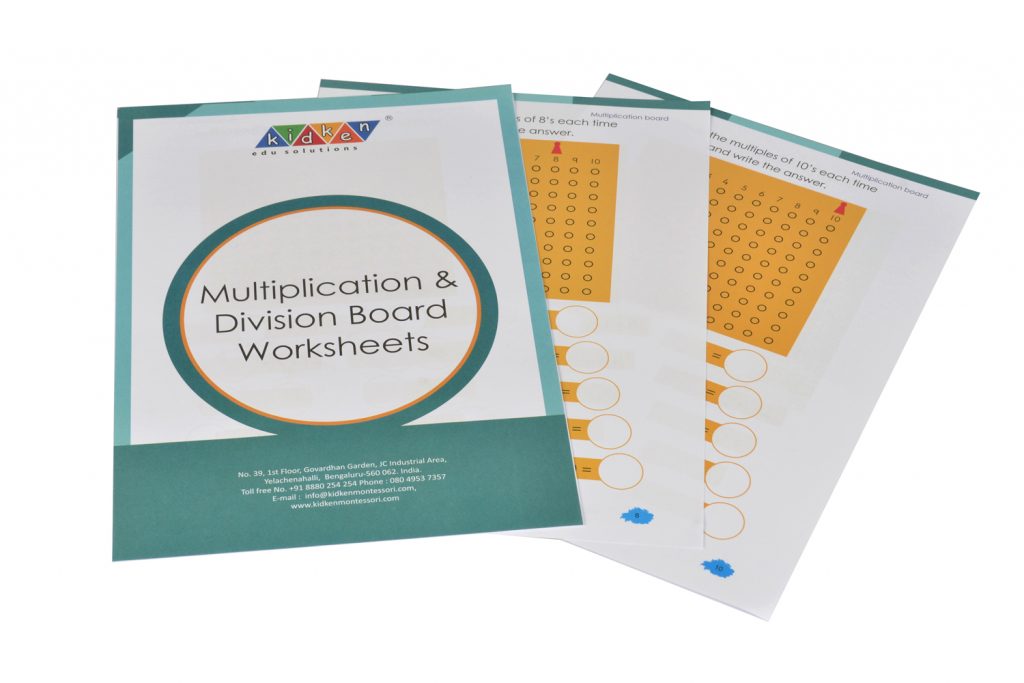 Multiplication Board With Bead Box - Kidken Edu Solutions