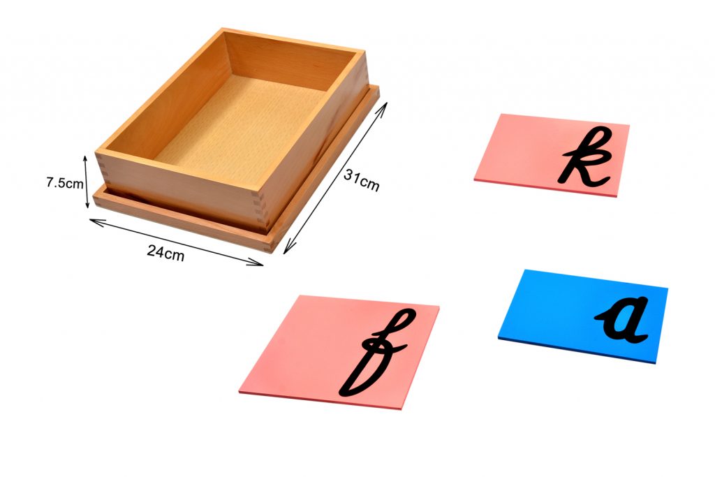 Sandpaper Letters Cursive - Kidken Edu Solutions