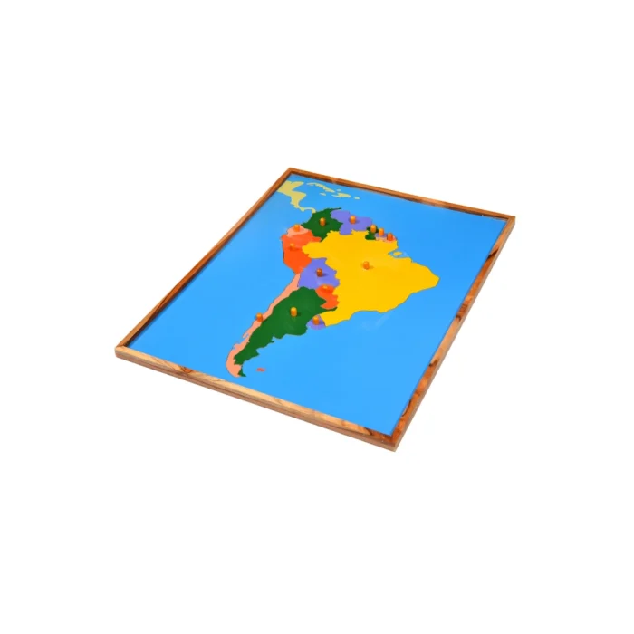 Map Puzzle Of South America – Geography Learning | Kidken