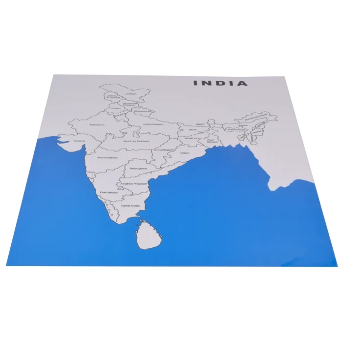 Control Map India - Labelled - Kidken Edu Solutions