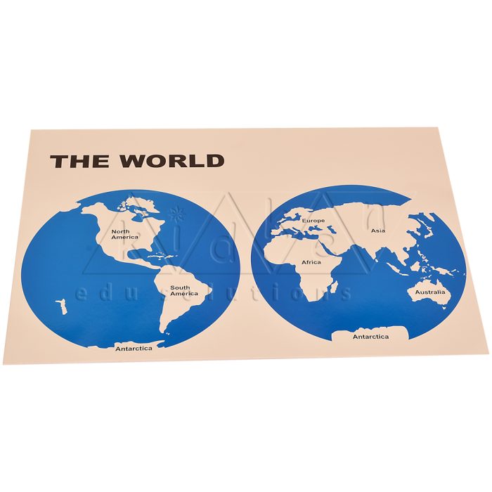 Control Map World - Labelled - Kidken Edu Solutions