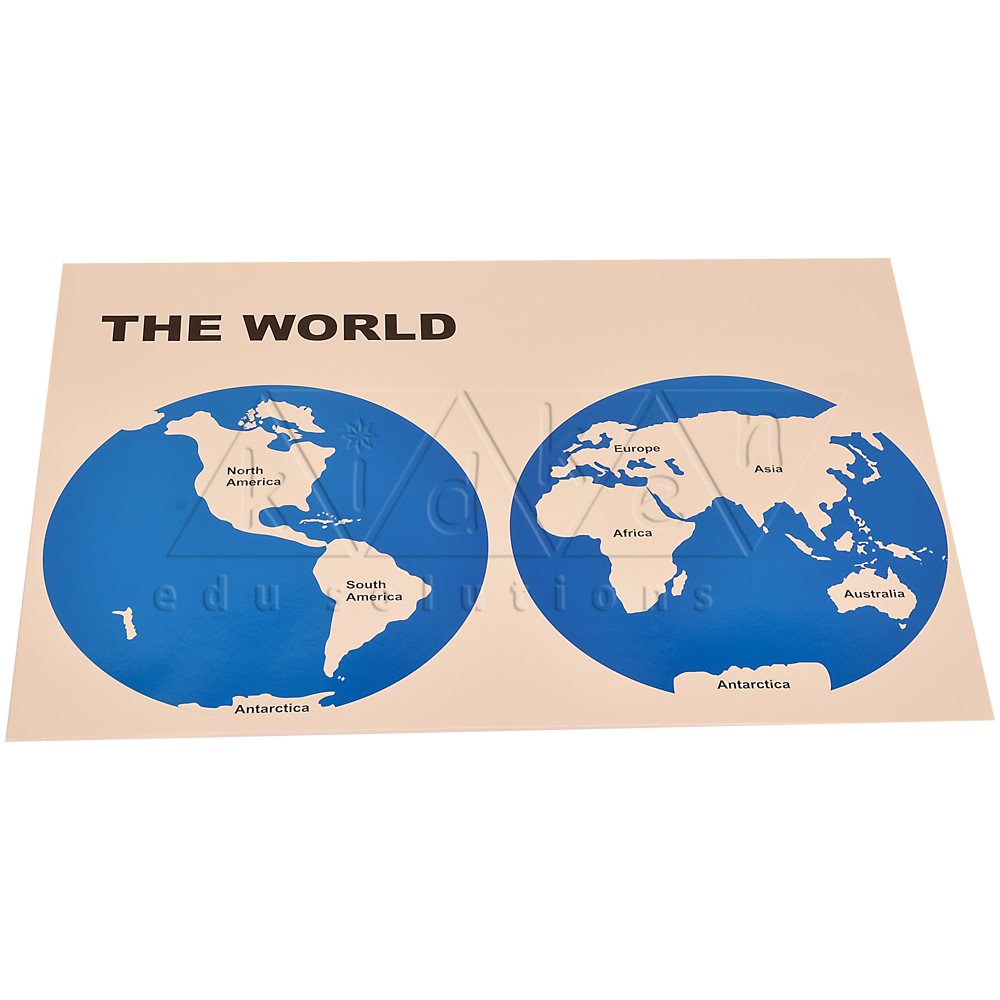 Control Map World - Labelled - Kidken Edu Solutions