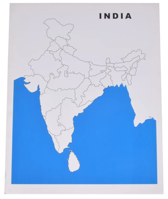 Control Map India Unlabeled - Kidken Edu Solutions