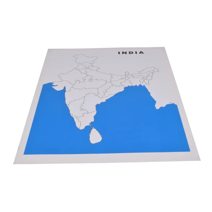 Control Map India Unlabeled - Kidken Edu Solutions