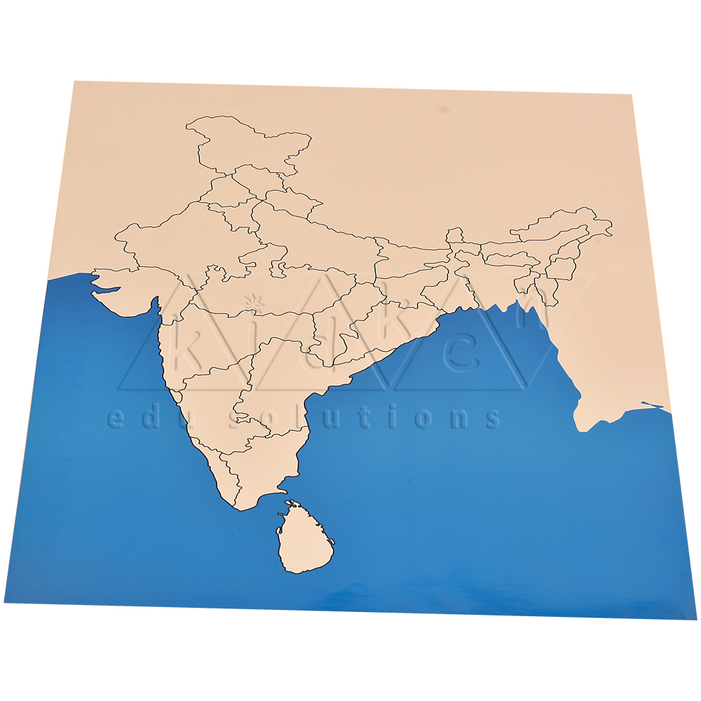 Control Map India Unlabeled - Kidken Edu Solutions