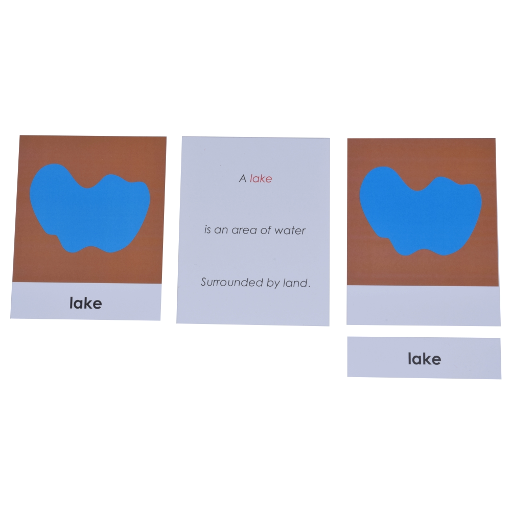 Land And Water Forms Control Cards - Kidken Edu Solutions