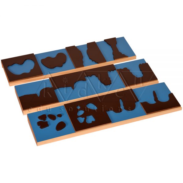 Geography Land Form Cards with Stands 6 pairs - Kidken Edu Solutions