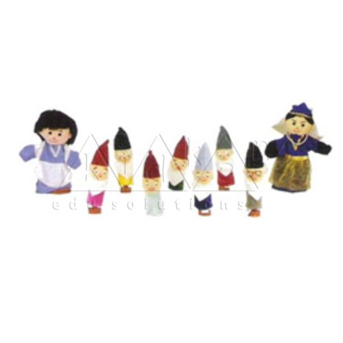 Snow White With 7 Dwarfs | Finger Puppets For Kids | Kidken Edu Solutions
