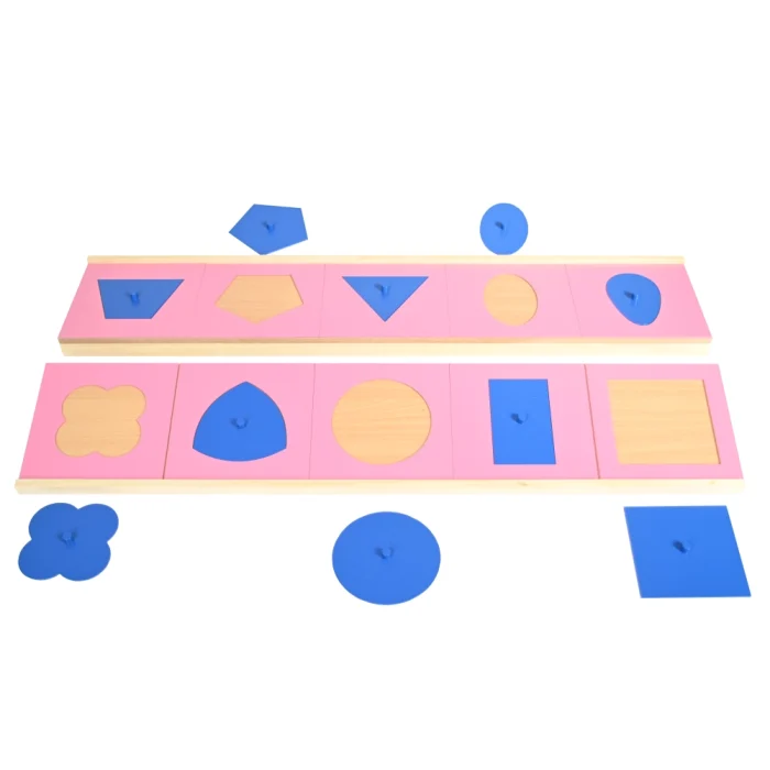 Montessori Drawing Insets With Stand – 10 Geometrical Shapes