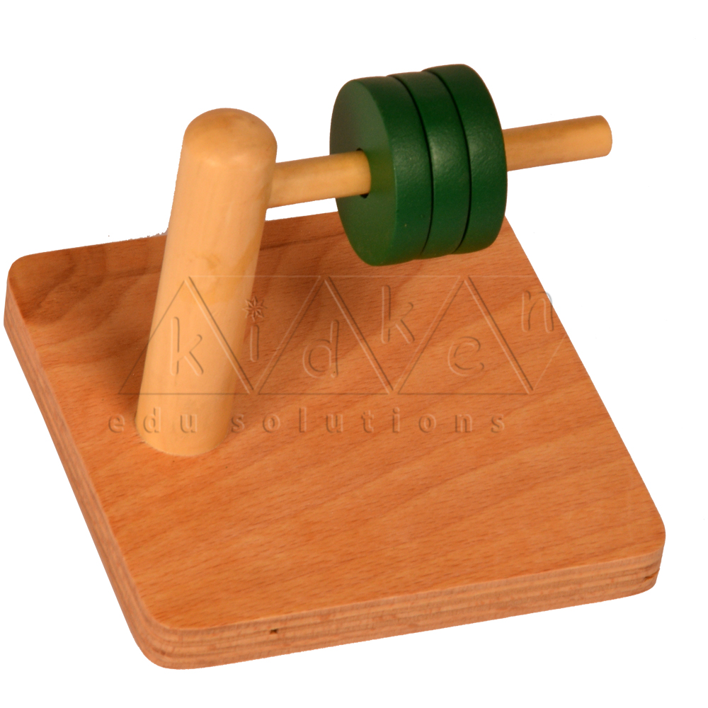 Discs on Horizontal Dial, Disc on horizontal dial montessori