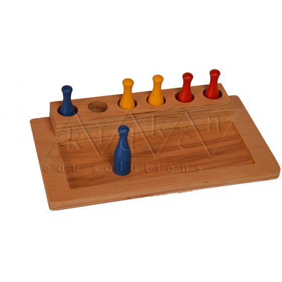 Imbucare box with square prism, square prism montessori