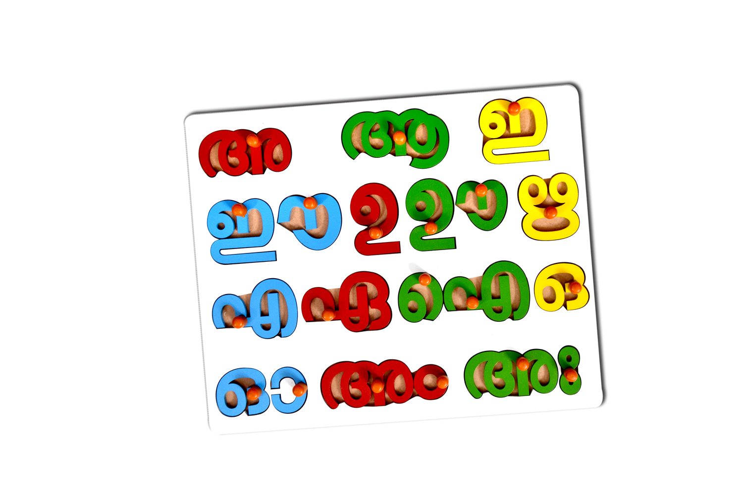 Alphabet Board Malayalam Vowels KidKen Edu Solutions