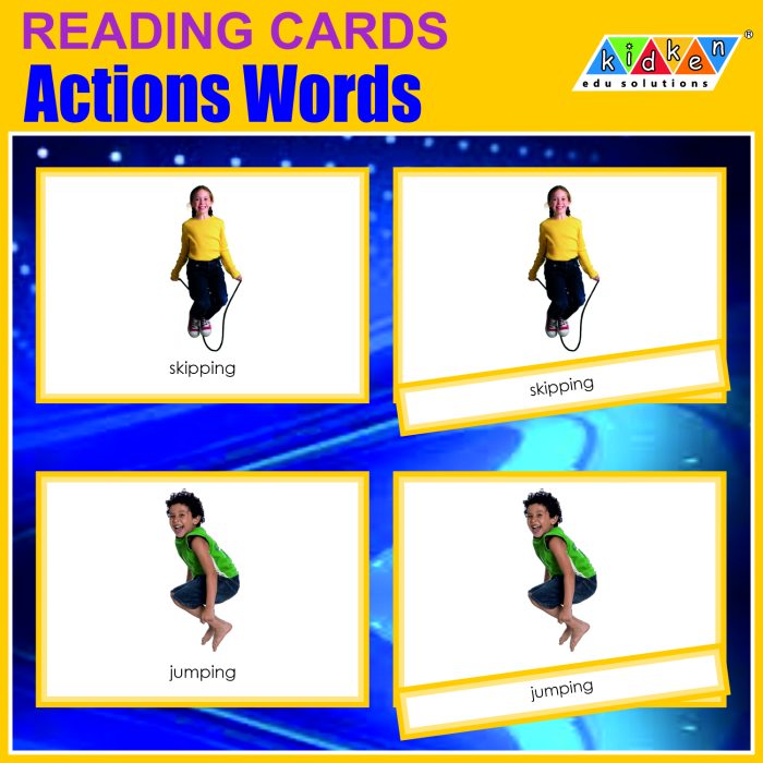 Buy Reading Cards - Action Words At Best Price | KidKen Edu Solutions