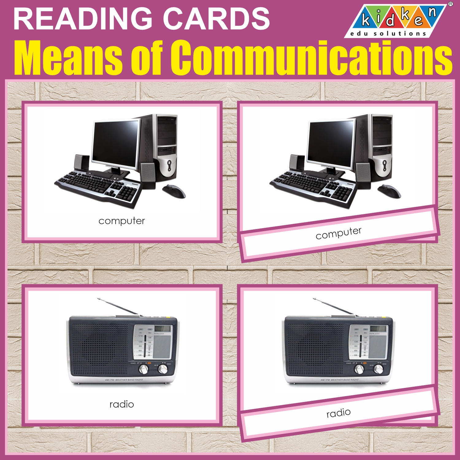 Buy Reading Cards - Means Of Communications At Best Price | KidKen Edu ...